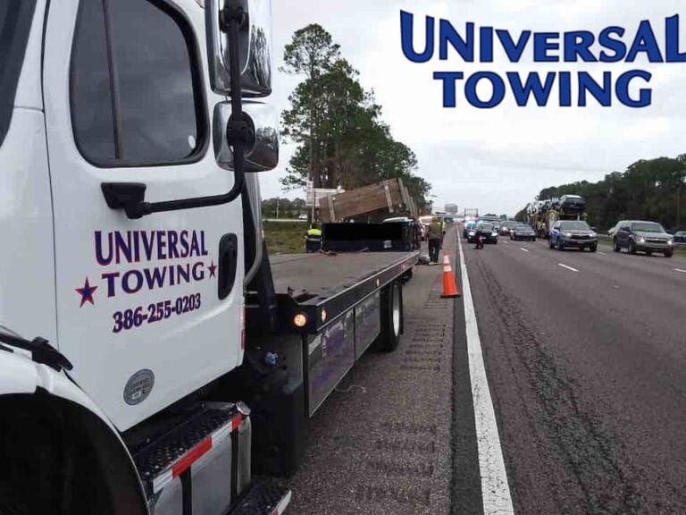 Heavy Truck Towing Recovers Overloaded Dump Trailer | Universal Towing ...